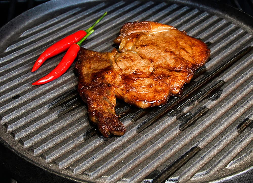30cm Round Cast Iron Griddle Plate – South African Essentials